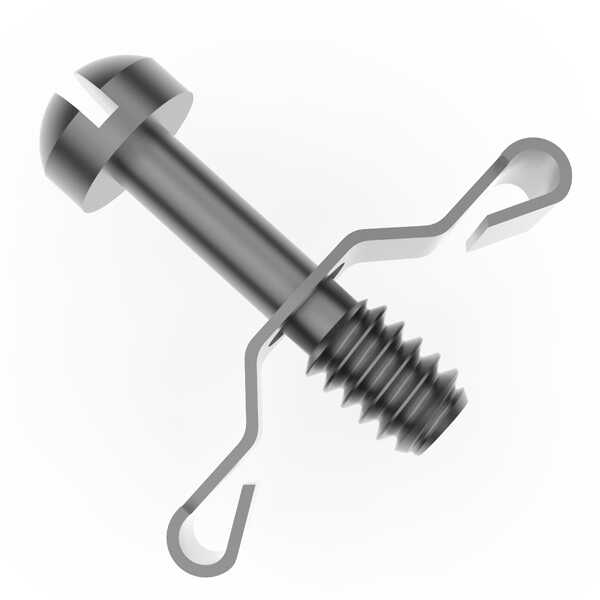 Hardware Specialty | RAF 4-40 Steel Screw Lock Assembly Style 3, 0.25"L ...