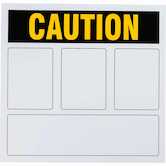 Hardware Specialty | Brady CAUTION Sign, 10" H x 10" W, Vinyl