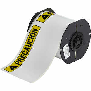 Hardware Specialty | Brady B30 Indoor/Outdoor Vinyl Labels, PRECAUCION ...