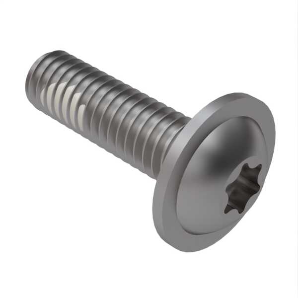Hardware Specialty | M4 X 10mm Long, Flanged Button Head Socket Screw ...