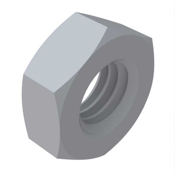 Hardware Specialty | M4 Hex Machine Screw Nut, 7mm W X 3.2mm H, Medium ...