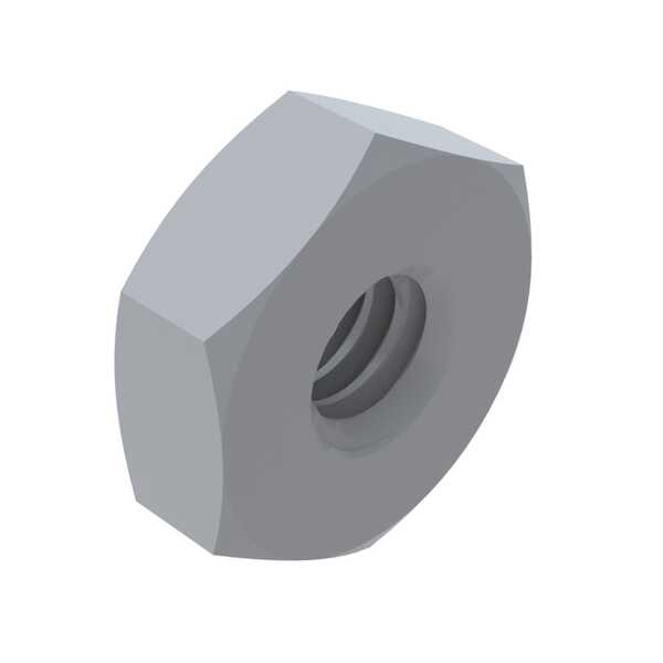 Hardware Specialty | Keystone 4-40 Hex Machine Nut, 1/4" W, Nylon