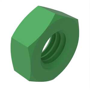 Hardware Specialty | 10-32 Machine Screw Nut. 3/8" W X 1/8" H, Steel ...