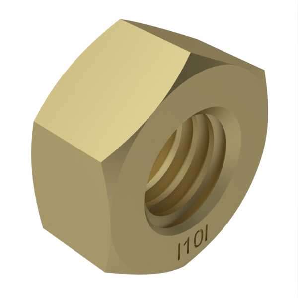 Hardware Specialty | M8 Hex Machine Screw Nut, 13mm W X 6.5mm H, High ...