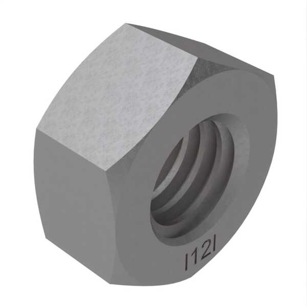 Hardware Specialty | M24 Hex Machine Screw Nut, 36mm W X 19mm H, High ...