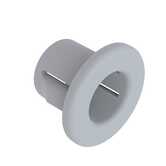 Hardware Specialty | Heyco .375" Pry Out Bushing, .57" Diameter, White