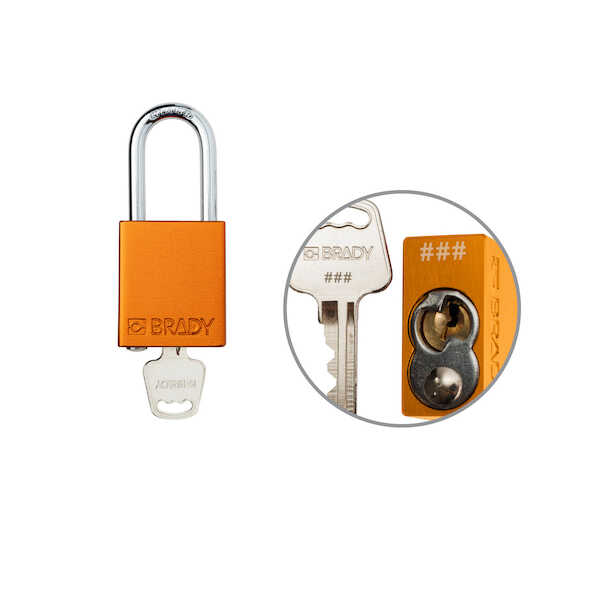 Hardware Specialty | Brady Keyed Alike Padlock Unique Set, Aluminum ...