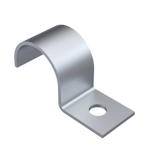 Hardware Specialty | Keystone .625" Half Clamp, .750" L, Steel, Zinc