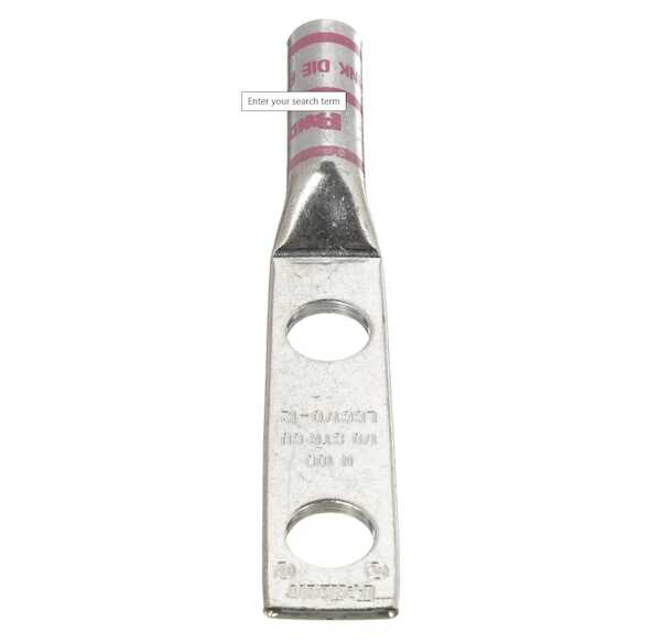 Hardware Specialty | Panduit Pan-Lug 2 Hole Copper Compression Lug, 1/0 ...