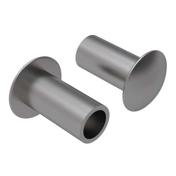 Hardware Specialty | Oval Head Semi-Tubular Rivet, .093" Mounting Hole ...