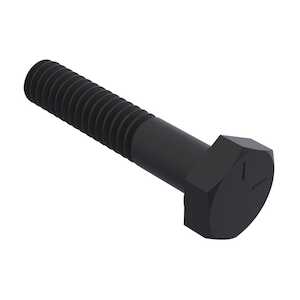 Hardware Specialty | 3/8-16 X 4" Hex Head Screw, Stainless Steel, Black ...