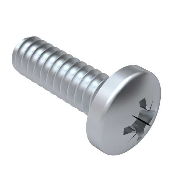 Hardware Specialty | M3 X 6mm Long, Pozi, Pan Head, Steel Machine Screw ...
