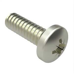 Hardware Specialty | M5 X 12mm Long, Pozi Pan Head, Steel Machine Screw ...