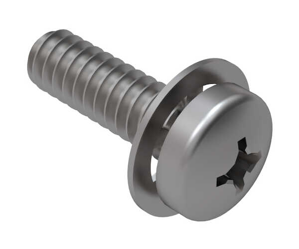 Hardware Specialty | 6-32 X 7/32" L, Phillips, Pan Head, SEMS Machine ...