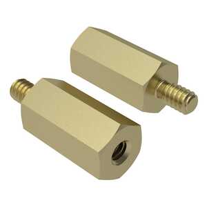 Hardware Specialty | 3/16" Hex Steel Male-Female Standoff, 4-40, 1/4 ...