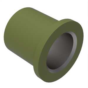 Hardware Specialty | 3/8" Press-Fit Flanged Bushing, .180" L X .375" ID ...