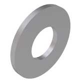 Hardware Specialty | #10 Flat Washer, .200" ID, .437" OD, .036 ...