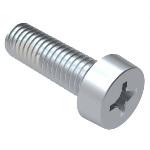 Hardware Specialty | M2.5 X 14mm Long, Cheese Head Machine Screw, Steel ...