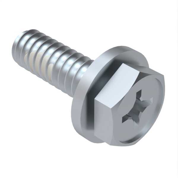 Hardware Specialty | M3 X 10mm L, Phillips Indented Hex Head SEMS ...