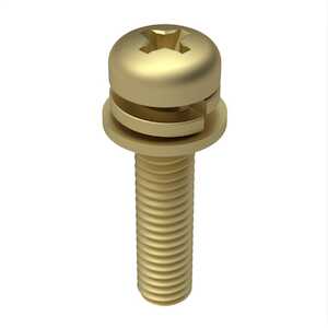 Hardware Specialty | M5 X 30mm L, Phillips, Pan Head SEMS Machine Screw ...