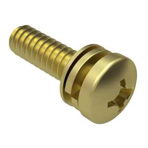 Hardware Specialty | M3 X 8mm L, Phillips, Pan Head SEMS Machine Screw ...