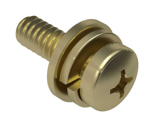 Hardware Specialty | M4 X 26mm L, Phillips, Pan Head SEMS Machine Screw ...