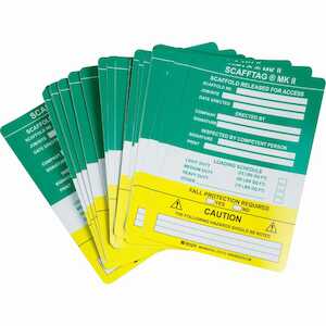 Hardware Specialty | Brady SCAFFTAG Inserts, SCAFFOLD RELEASED FOR ...