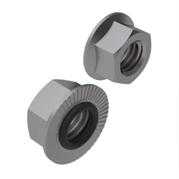 Hardware Specialty | ZAGO M10 Hex Flange Sealing Nut, Stainless Steel ...