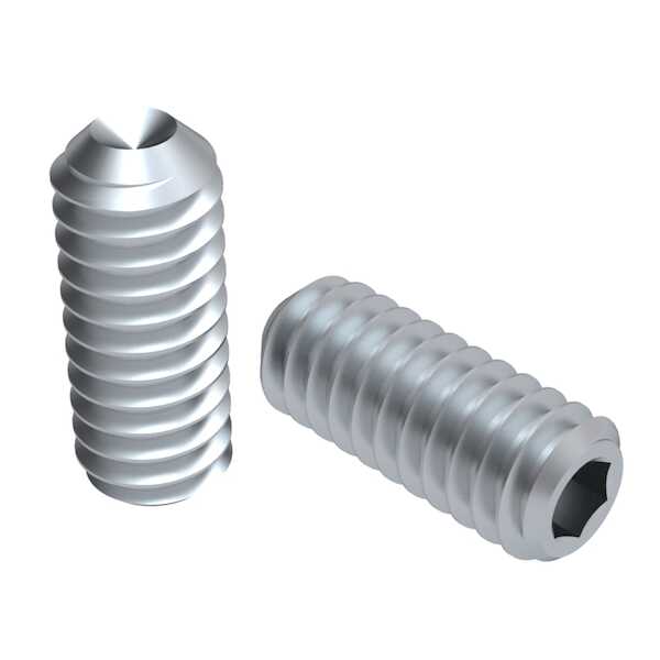 Hardware Specialty | M4 X 20mm Long, Cup Point, Socket Set Screw, Hex ...