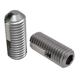 Hardware Specialty | 3/8-24 X 3/8" Long, Flat Point, Set Screw, Hex ...