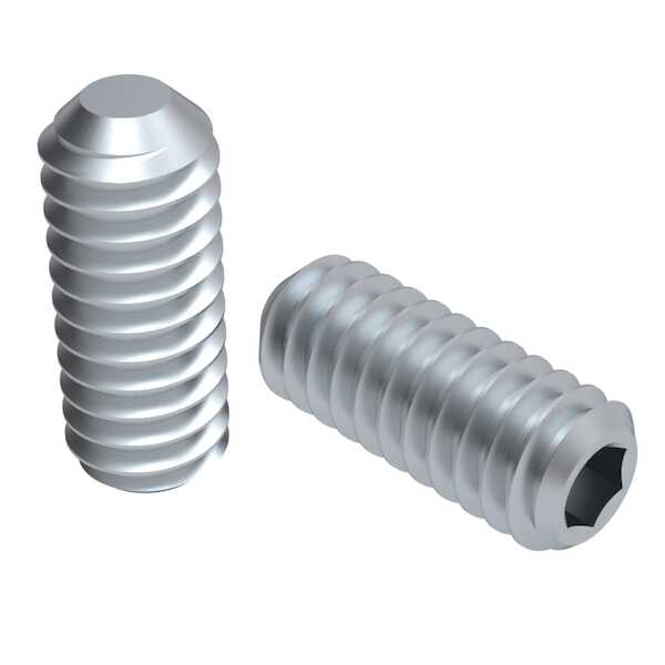 Hardware Specialty | M6 X 12mm Long, Flat Point, Socket Set Screw, Hex ...