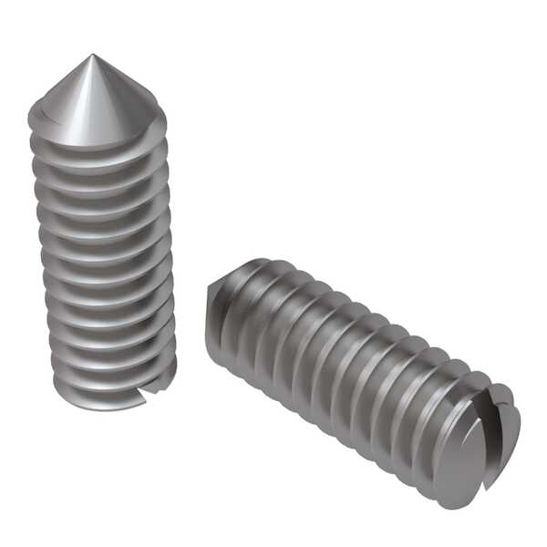 Hardware Specialty | M2 X 8mm Long, Cone Point, Socket Set Screw ...