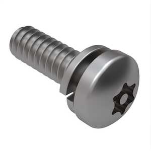 Hardware Specialty | M4 X 6mm L, Tamper Resistant Torx, Pan Head, SEMS ...