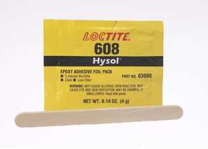 Hardware Specialty | Loctite 608 Epoxy Adhesive, 4 g Pouch, Clear
