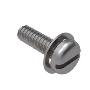 Hardware Specialty | 6-32 X 3/8" L, Slotted, Pan Head, SEMS Machine ...