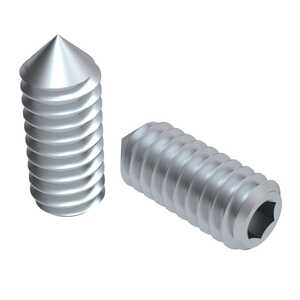 Hardware Specialty | M4 X 20mm Long, Cone Point, Socket Set Screw, Hex ...