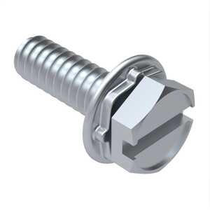 Hardware Specialty | 6-32 X 3/8" L, Slotted, Indented Hex Washer Head ...